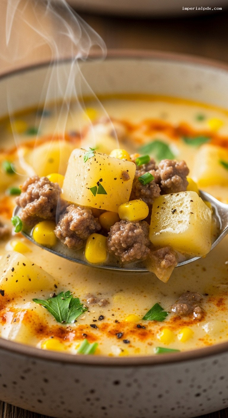 Creamy Beef and Corn Chowder with Smoked Paprika – Imperial Recipes
