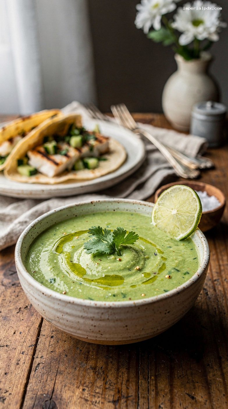Cucumber Cilantro Lime Salsa Verde for Fish and Tacos – Imperial Recipes