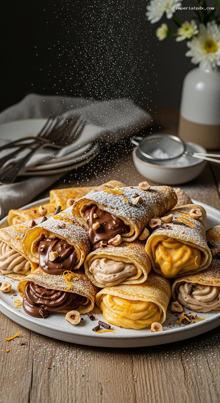 Delicate Filled Crêpes With Luscious Sweet Creams – Imperial Recipes