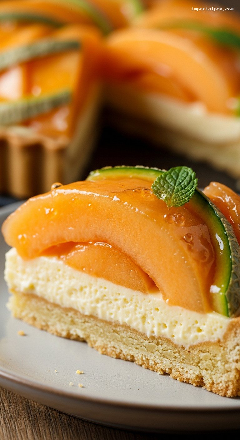 French Melon Tart with Vanilla Custard – Imperial Recipes