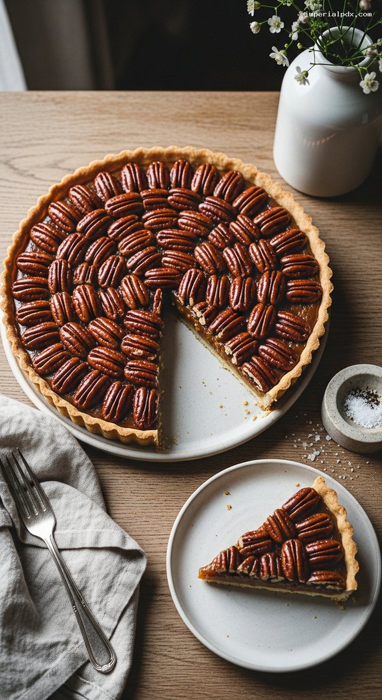 French Pecan Tart with Buttery Pâte Sucrée – Imperial Recipes
