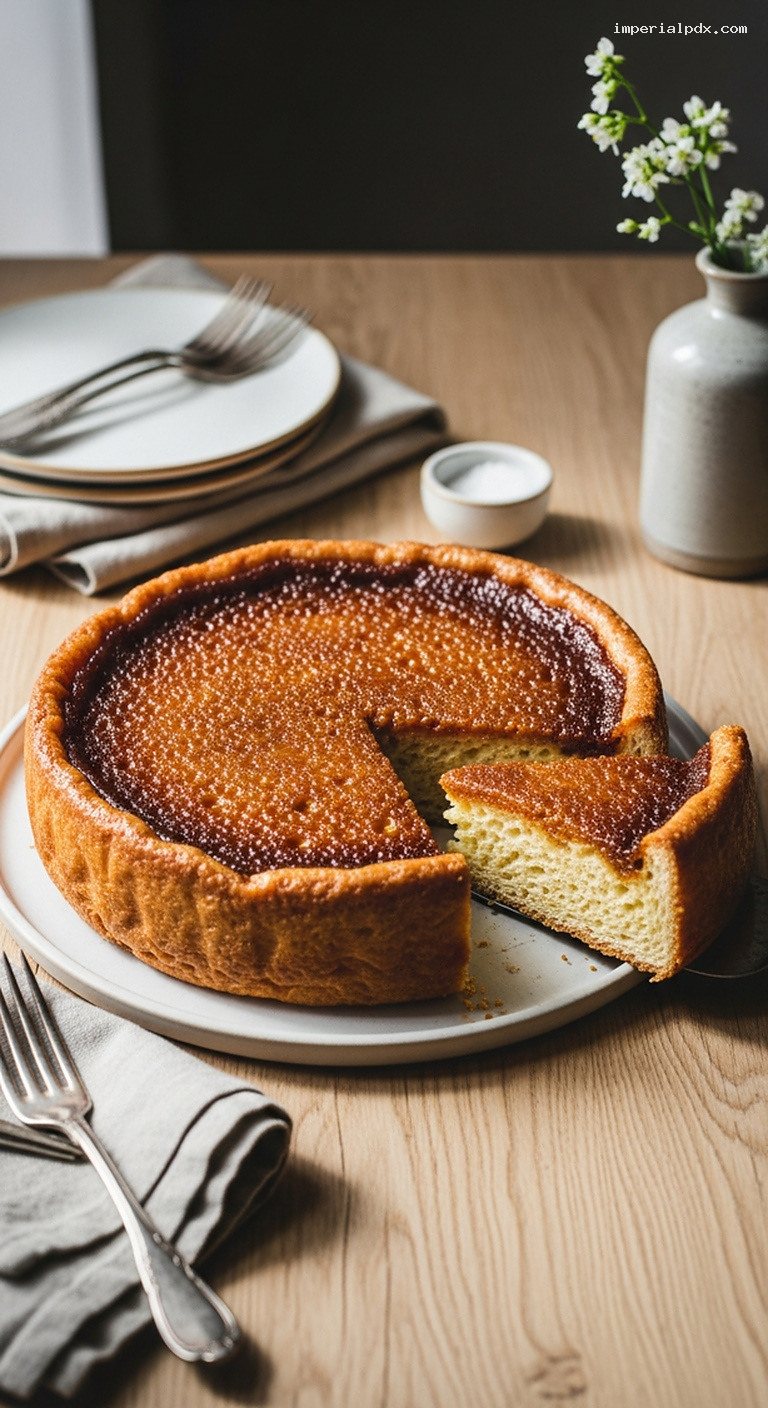 French Tarte au Sucre With Caramelized Custard Topping – Imperial Recipes