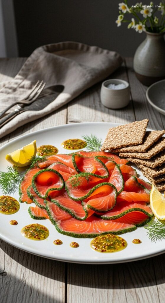 Gravlax-Style Cured Salmon with Mustard Dill Sauce – Imperial Recipes