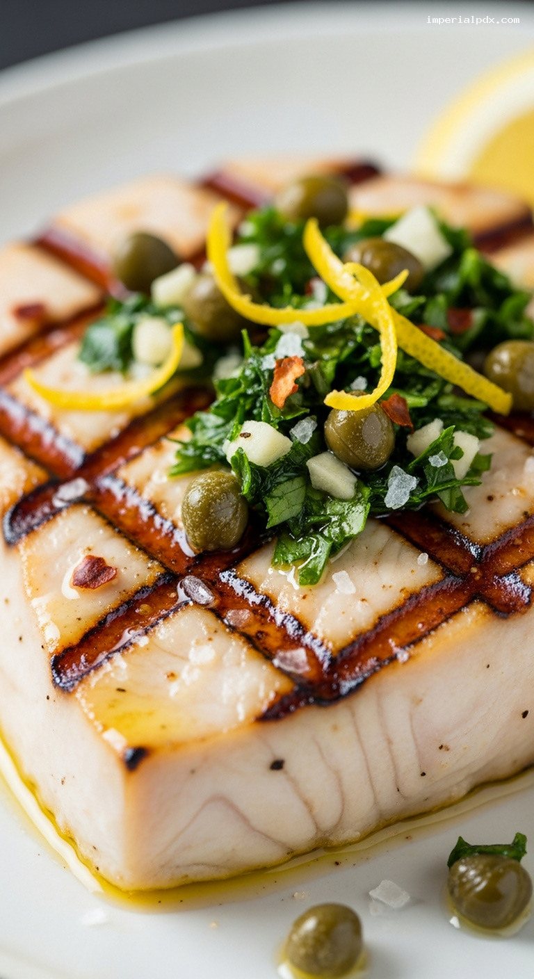 Grilled Swordfish Steaks With Caper-Herb Gremolata – Imperial Recipes