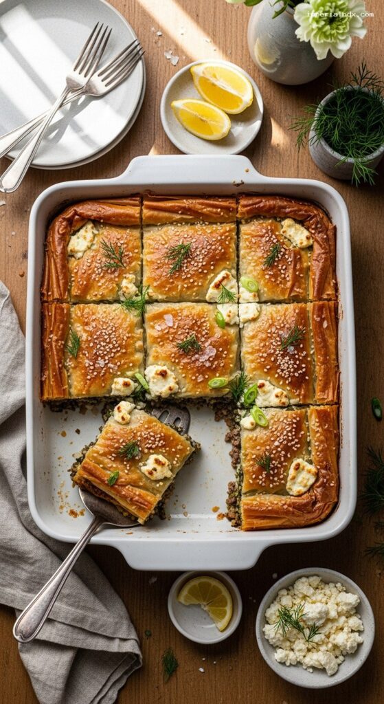 Ground Beef Spanakopita Bake With Spinach and Dill – Imperial Recipes