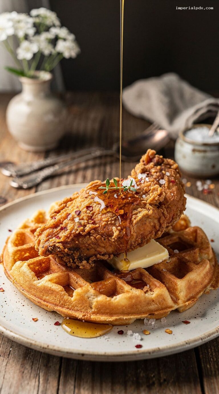 Hot Honey Chicken and Waffles with Crispy Chicken – Imperial Recipes