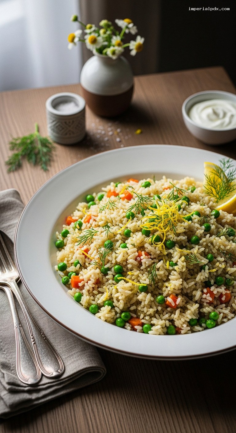 Imam’s Vegetable Pilaf with Dill and Lemon Zest – Imperial Recipes