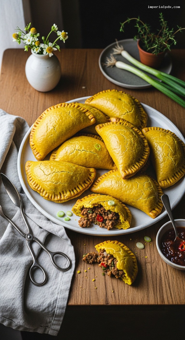 Jamaican Beef Patties with Flaky Turmeric Crust – Imperial Recipes