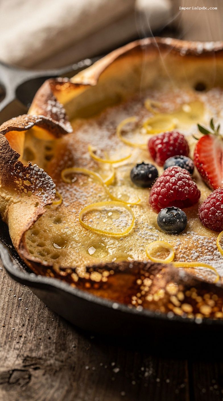 Lemon Berry Dutch Baby Skillet Pancake – Imperial Recipes