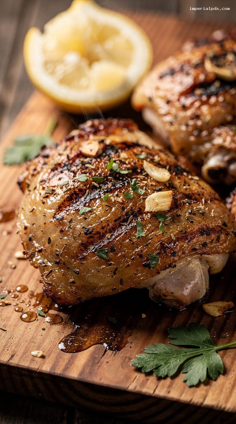 Lemon Herb Cedar-Plank Grilled Chicken – Imperial Recipes