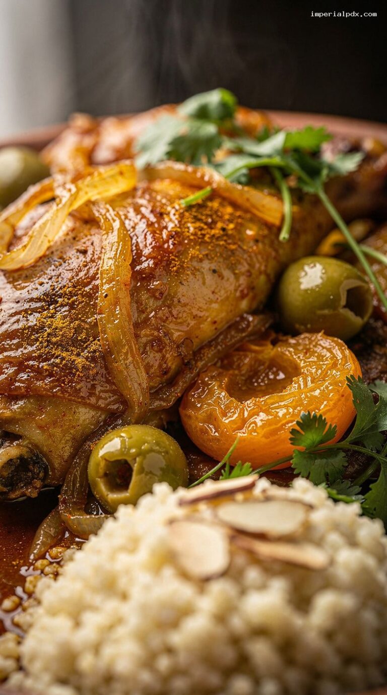 Moroccan Chicken Tagine with Olives, Preserved Lemon, and Apricots ...