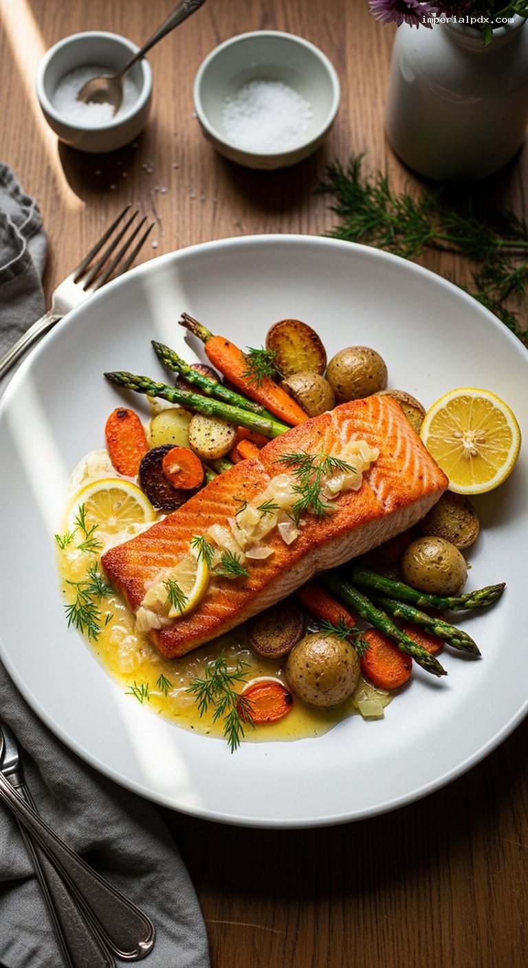 Pan-Seared Salmon with Lemon Dill Beurre Blanc – Imperial Recipes