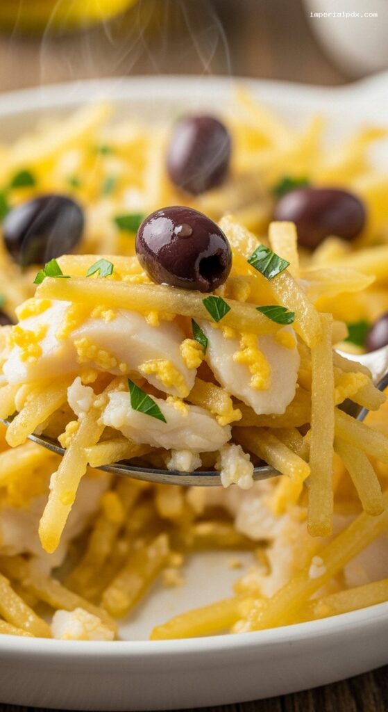 Portuguese Bacalhau à Brás with Crispy Potatoes and Eggs – Imperial Recipes