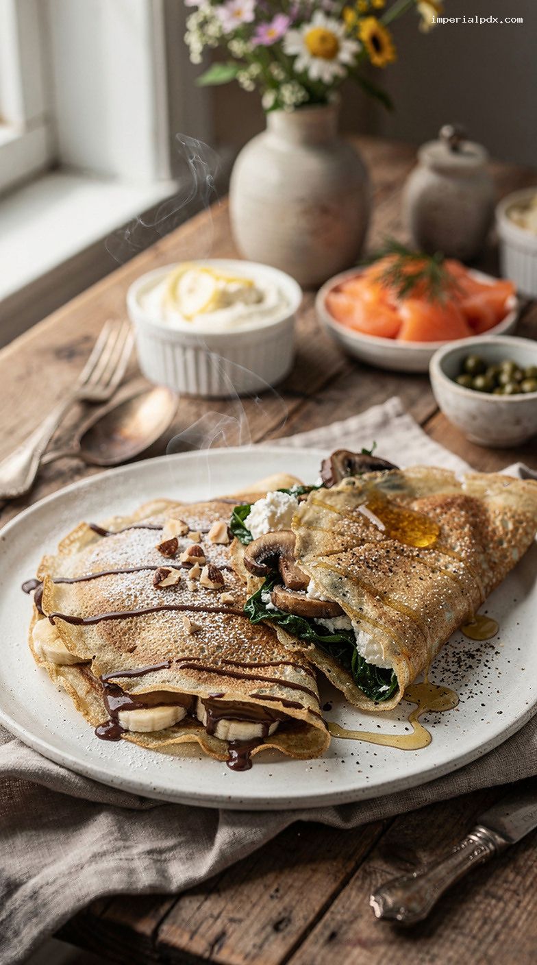 Savory and Sweet Crepe Station With Custom Fillings – Imperial Recipes