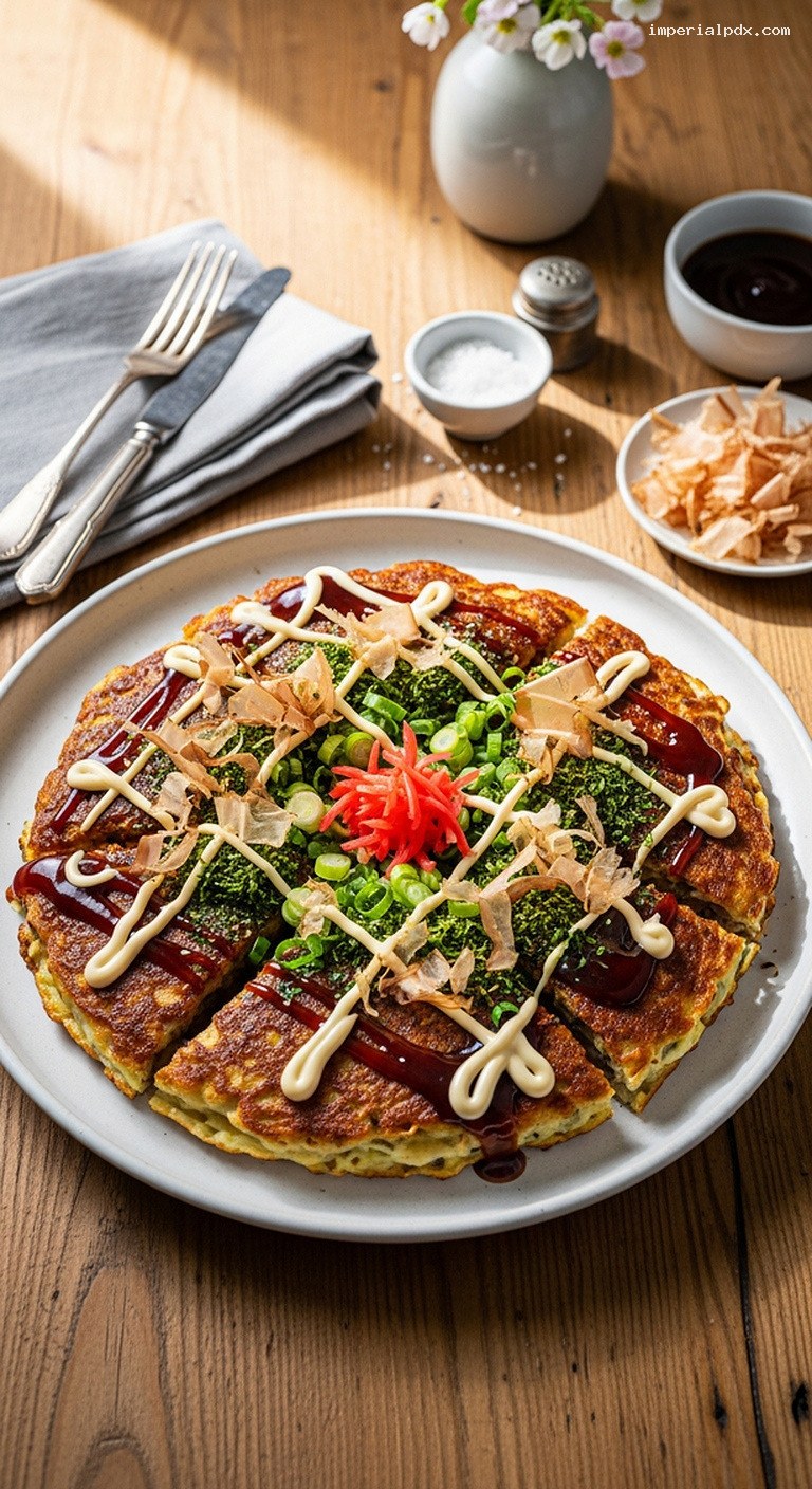 Savory Beef Okonomiyaki Cabbage Pancakes – Imperial Recipes
