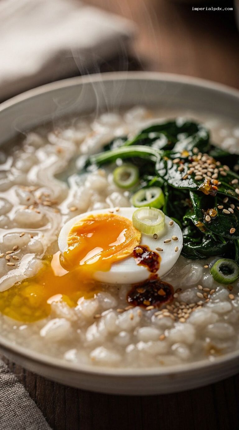 Savory Miso Sesame Breakfast Porridge With Greens and Egg – Imperial ...