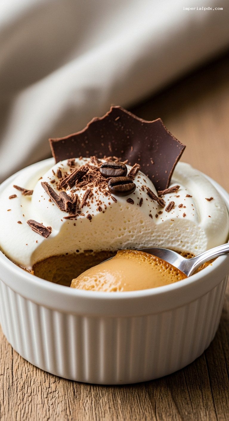 Silky Coffee Pots de Crème With Whipped Cream – Imperial Recipes