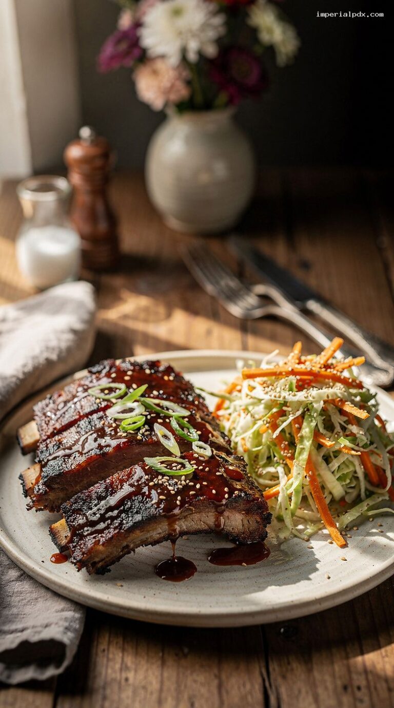 Smoked BBQ Spare Ribs With Gochujang Honey Glaze – Imperial Recipes