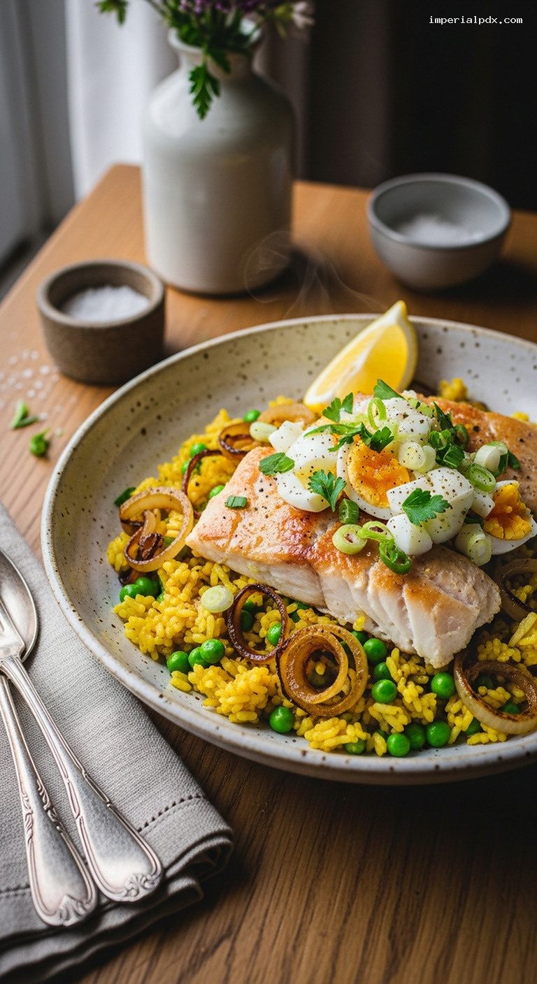 Smoked Haddock Kedgeree With Turmeric Rice, Peas, and Eggs – Imperial ...