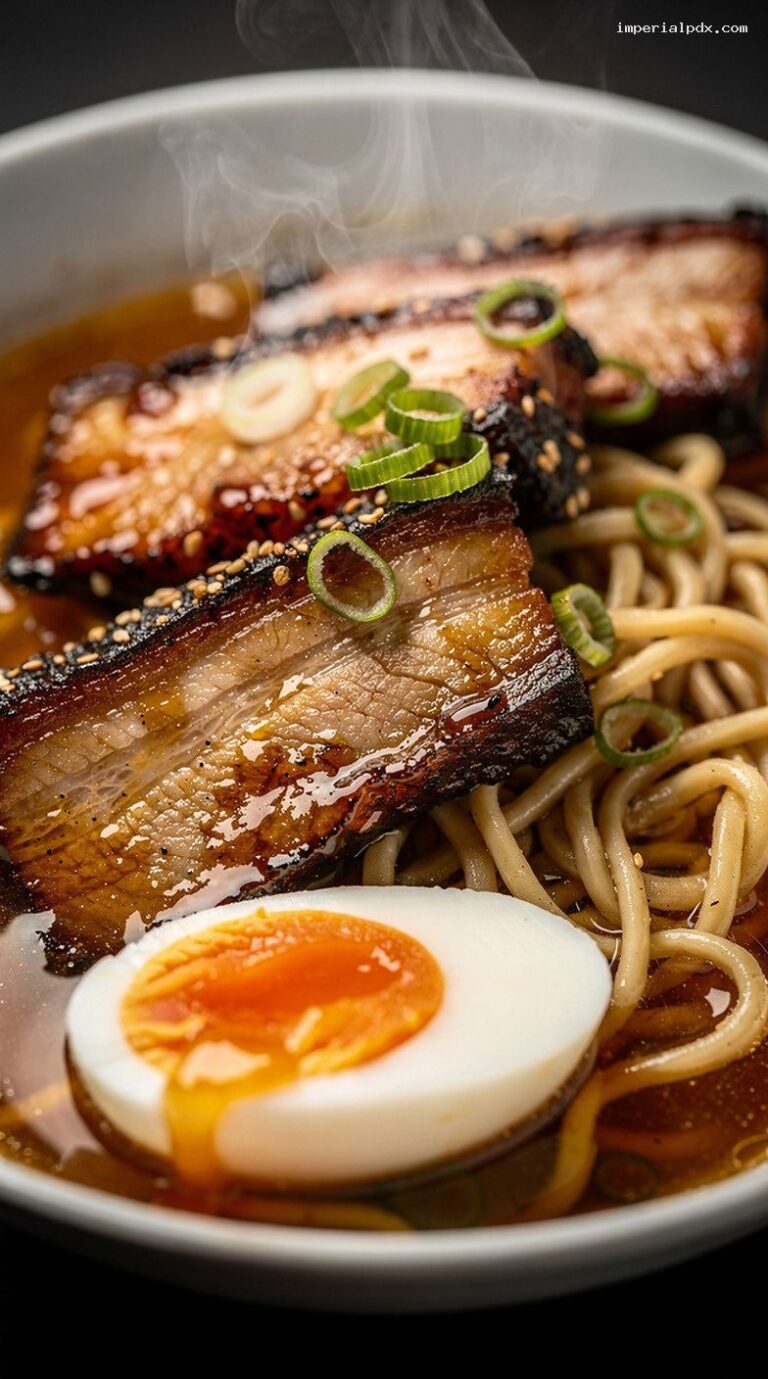 Smoked Pork Belly BBQ Ramen With Soft Egg – Imperial Recipes