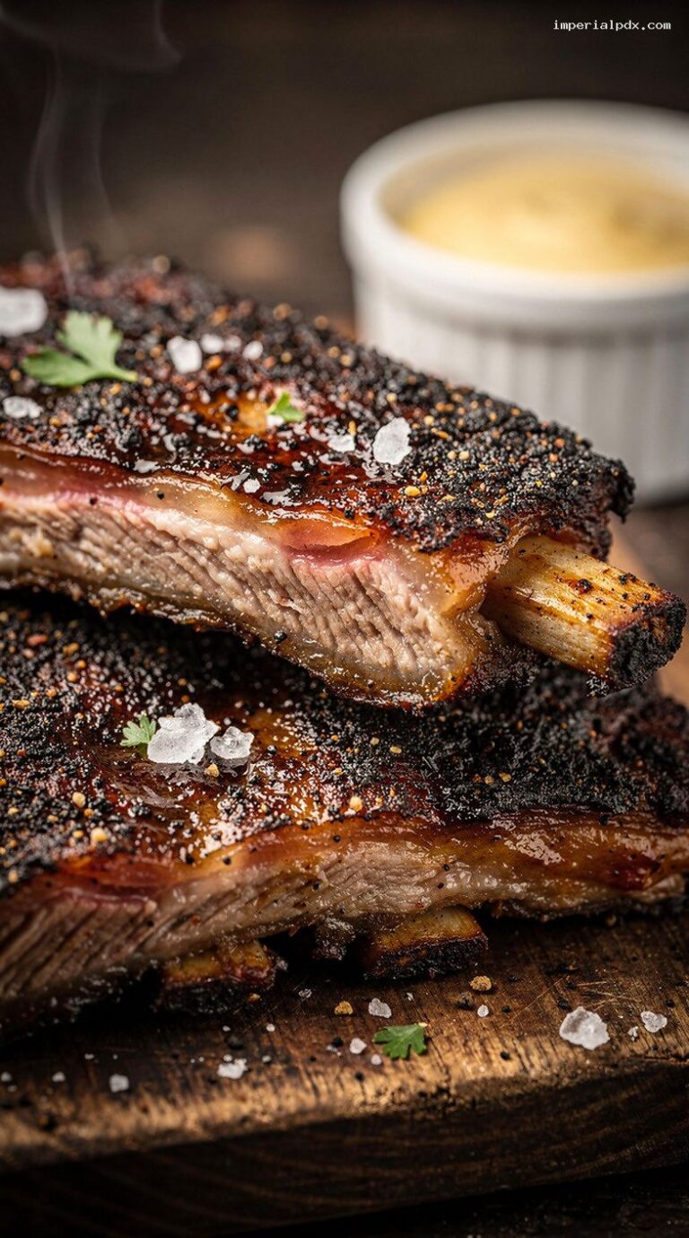 Smoked Pork Ribs With Mustard Mop and Peppery Bark – Imperial Recipes