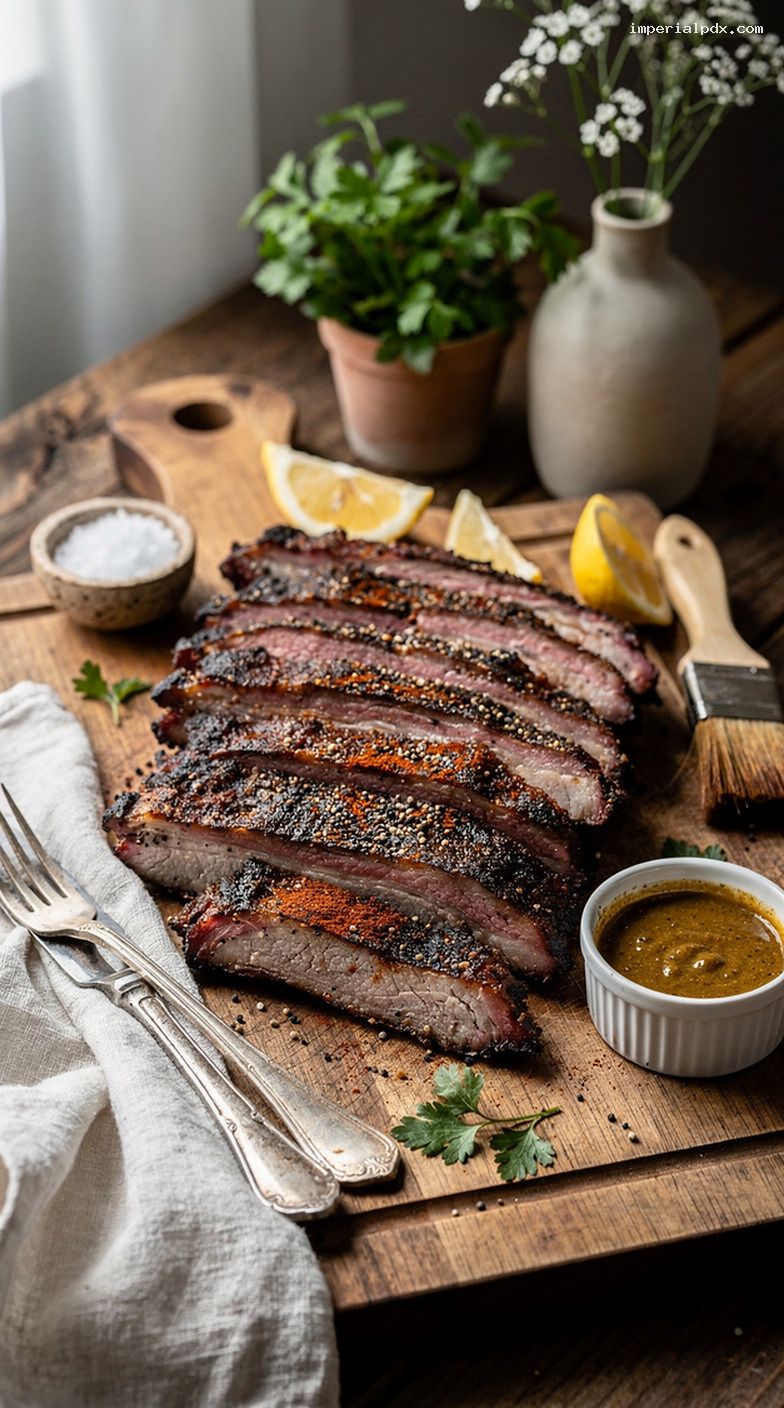Smoked Pork Ribs With Mustard Mop and Peppery Bark – Imperial Recipes