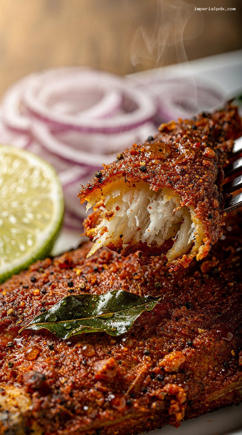 South Indian Fish Masala Fry With Lime and Onions – Imperial Recipes