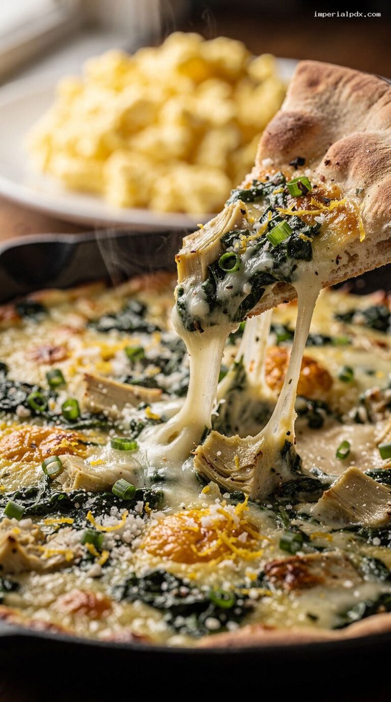 Spinach Artichoke Breakfast Dip with Eggs and Toasted Pita – Imperial ...