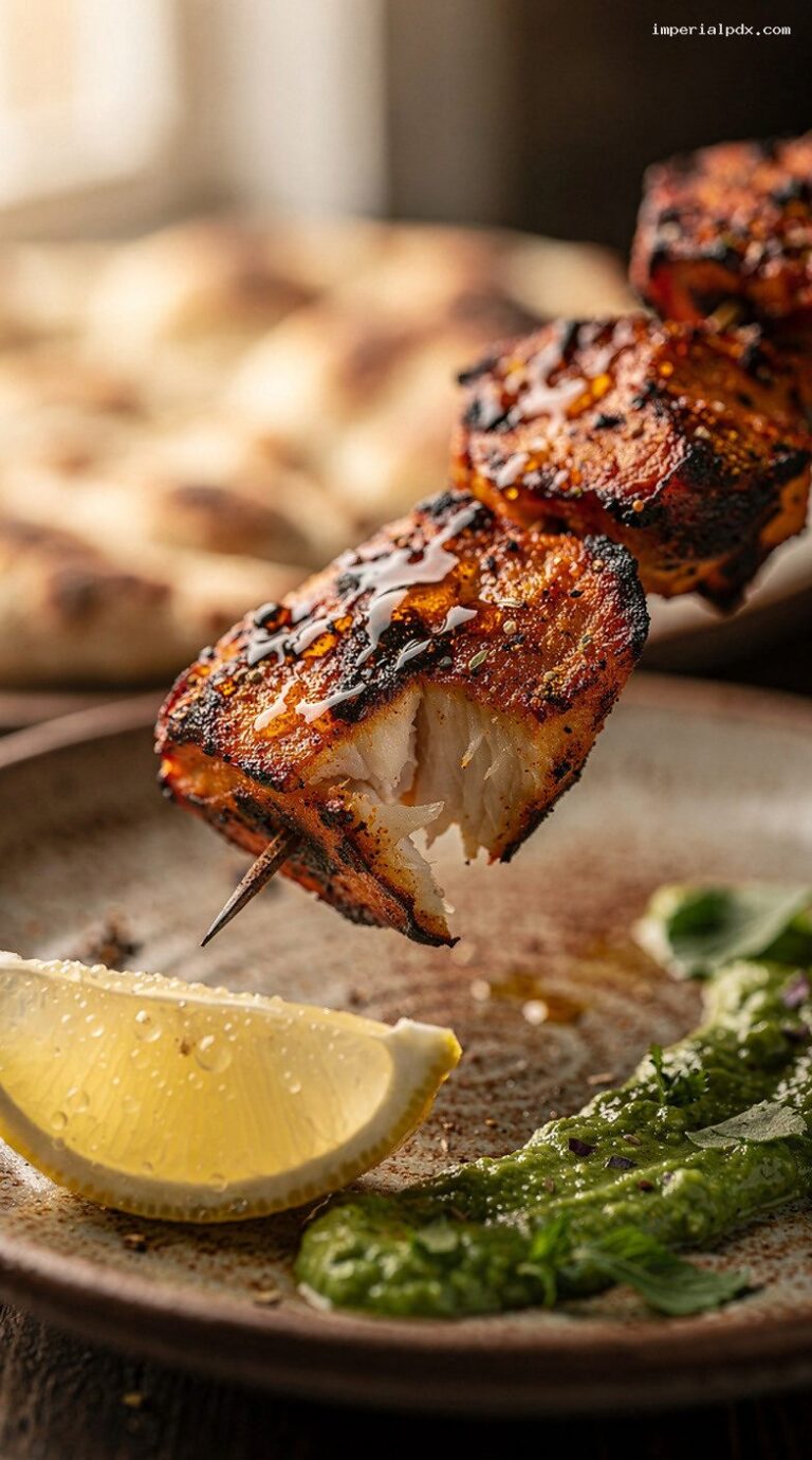 Tandoori Fish Tikka Skewers With Mint Chutney – Imperial Recipes