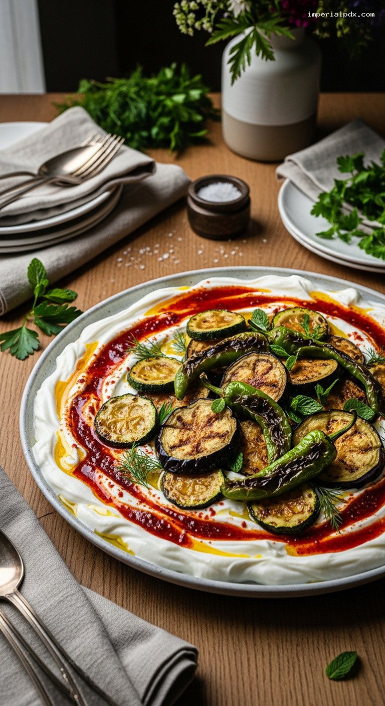 Turkish Summer Veggie Platter With Garlicky Yogurt and Paprika Butter ...