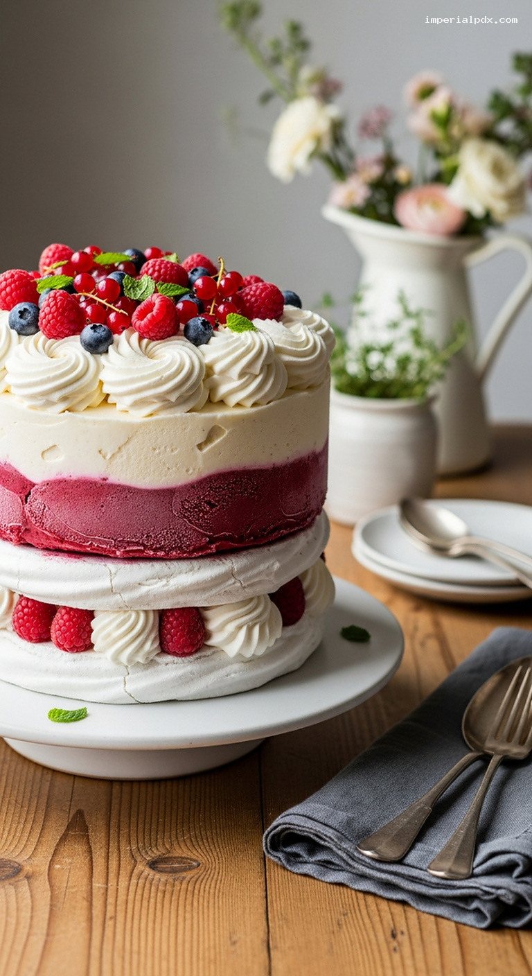 Vacherin Glacé: Classic Layered Meringue Ice Cream Dessert – Imperial ...