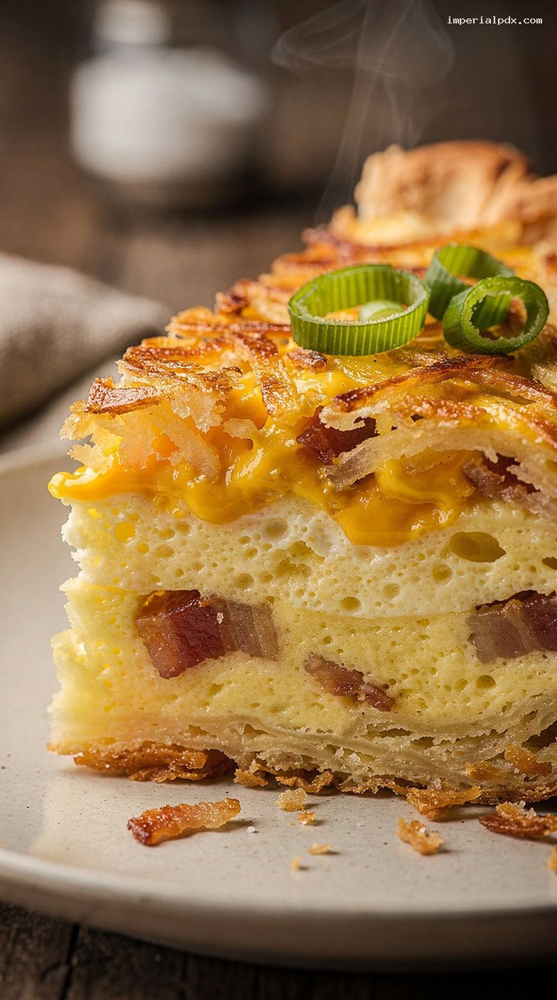 Bacon, Egg and Hash Brown Breakfast Pie – Imperial Recipes
