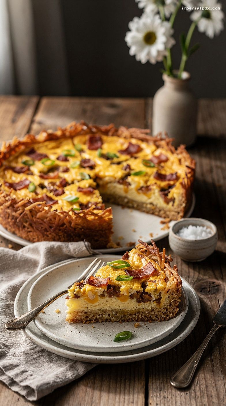 Bacon, Egg and Hash Brown Breakfast Pie – Imperial Recipes
