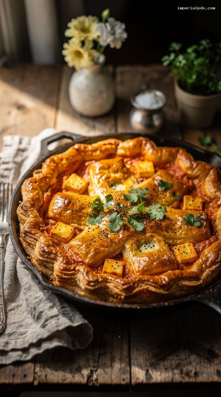 Butter Paneer Pie With Puff Pastry Crust – Imperial Recipes