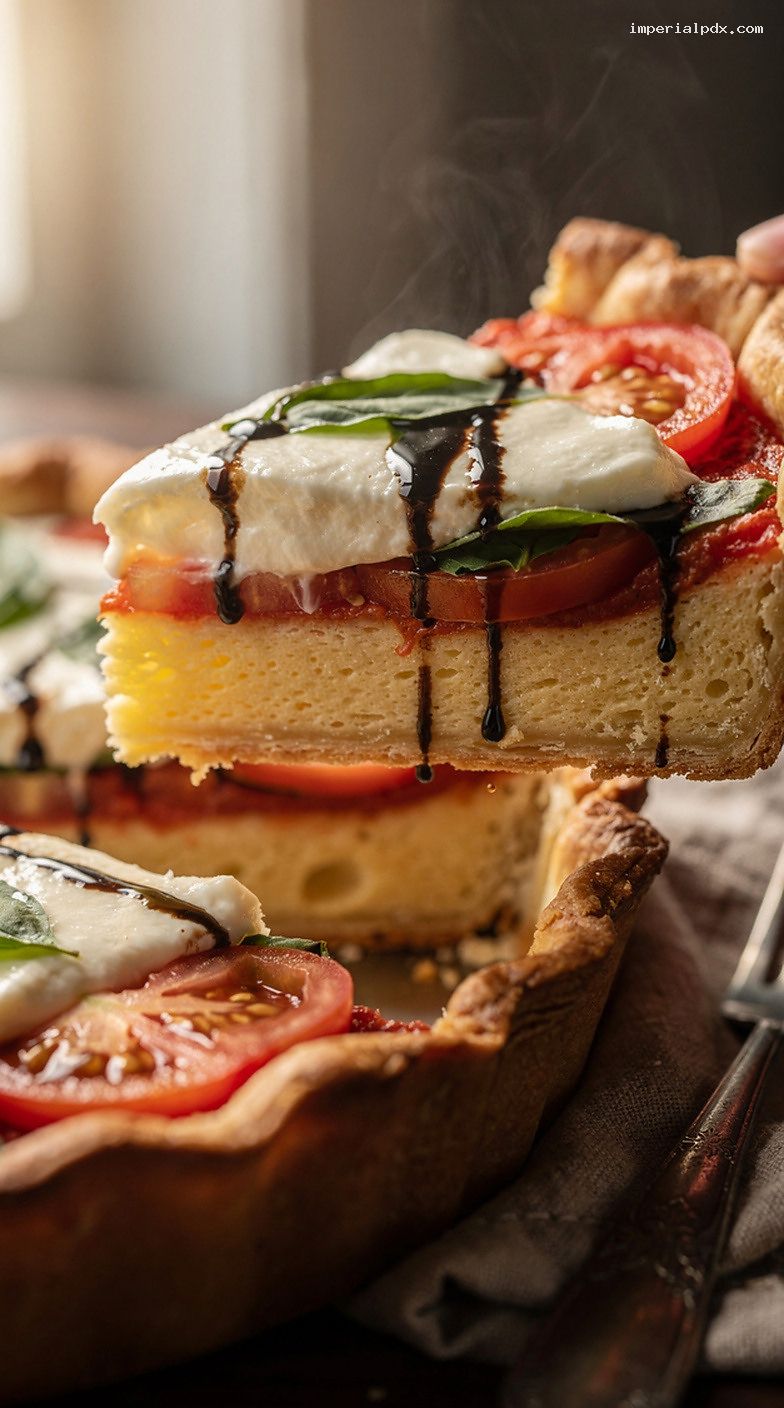 Caprese Pie With Fresh Mozzarella, Basil, and Balsamic Drizzle ...