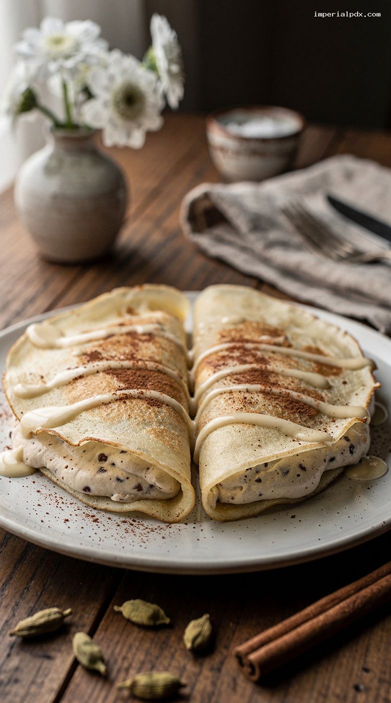 Chai-Spiced Cream Crepes With Vanilla Glaze – Imperial Recipes
