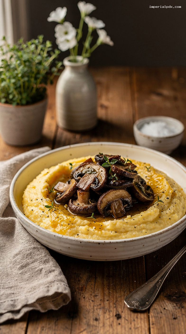 Cheesy Stone-Ground Grits With Sautéed Mushrooms and Thyme – Imperial ...