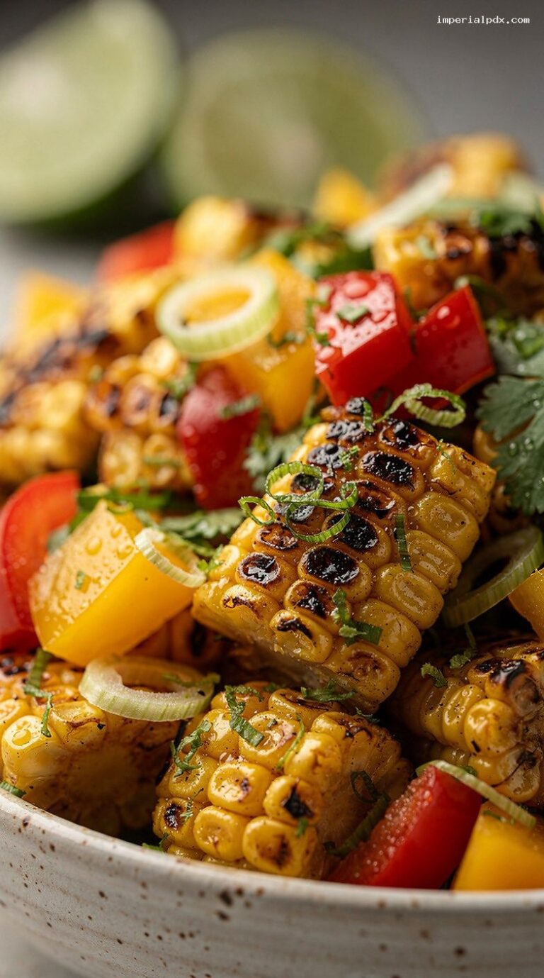Chili-Lime Roasted Corn and Sweet Pepper Salad – Imperial Recipes