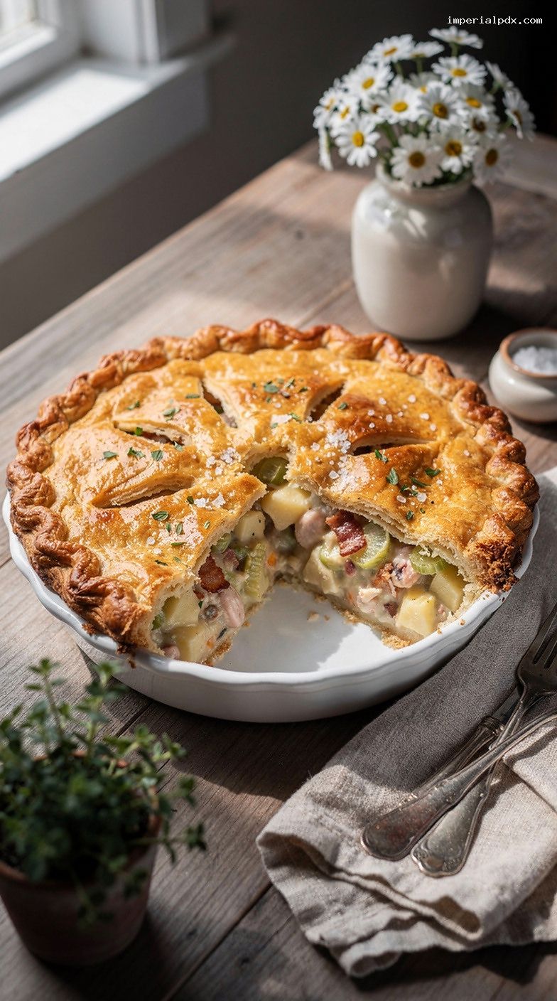 Clam Chowder Pie With Bacon, Potatoes, and Flaky Crust – Imperial Recipes
