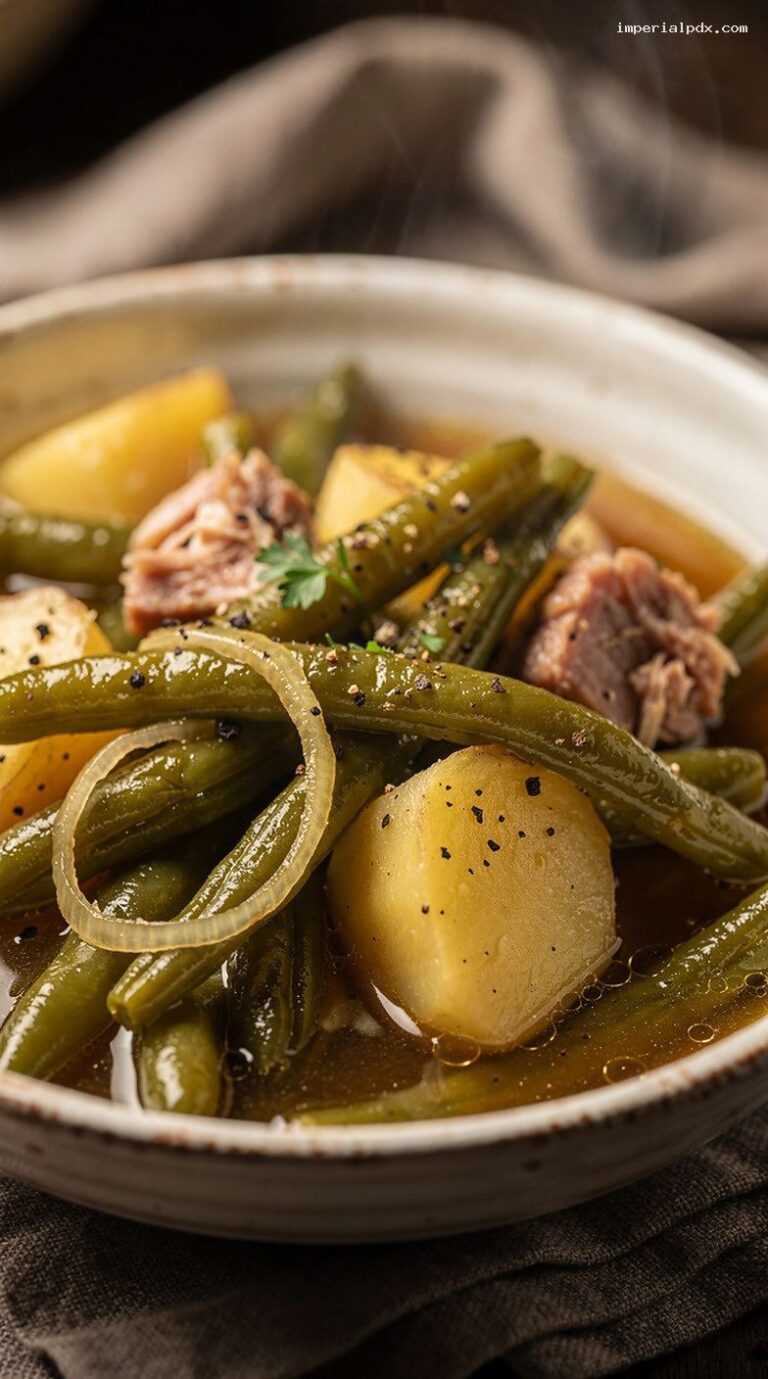 Country-Style Green Beans and Potatoes with Ham Hock – Imperial Recipes