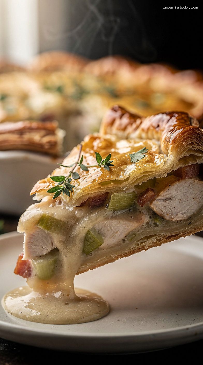 Creamy Chicken, Leek and Bacon Puff Pastry Pie – Imperial Recipes
