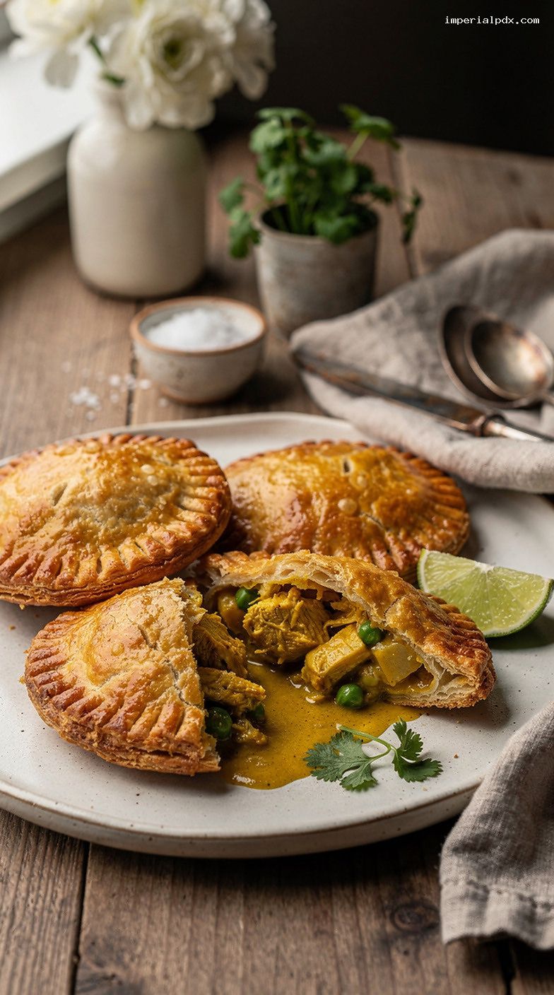 Flaky Curry Chicken Hand Pies with Peas and Potatoes – Imperial Recipes