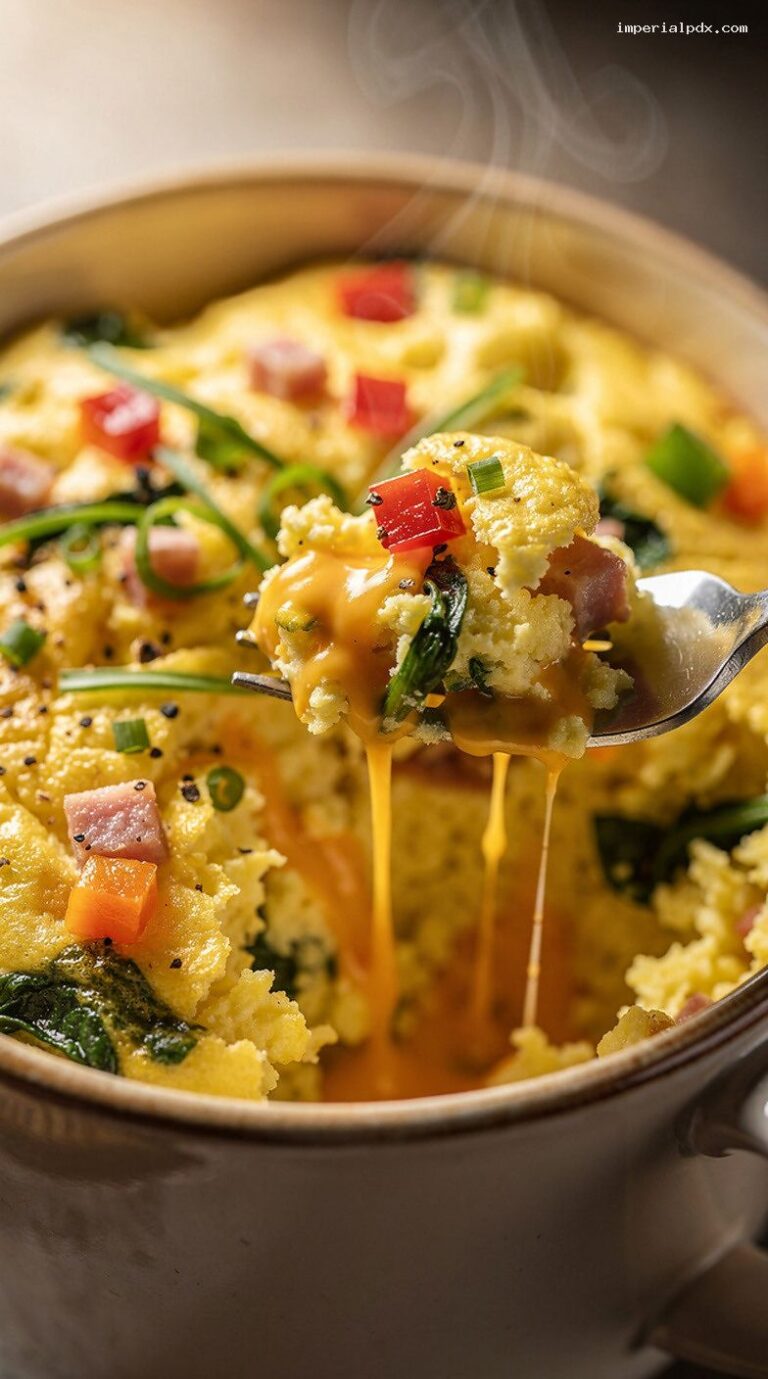 Fluffy Microwave Mug Omelet Scramble With Cheese And Veggies – Imperial ...