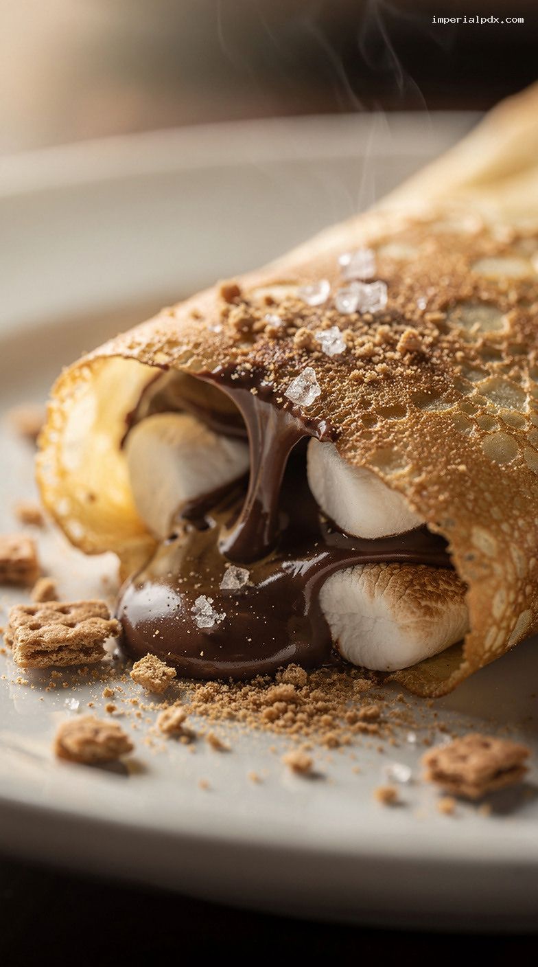 Gooey S’mores Crepes With Nutella and Graham Cracker Crumble – Imperial ...