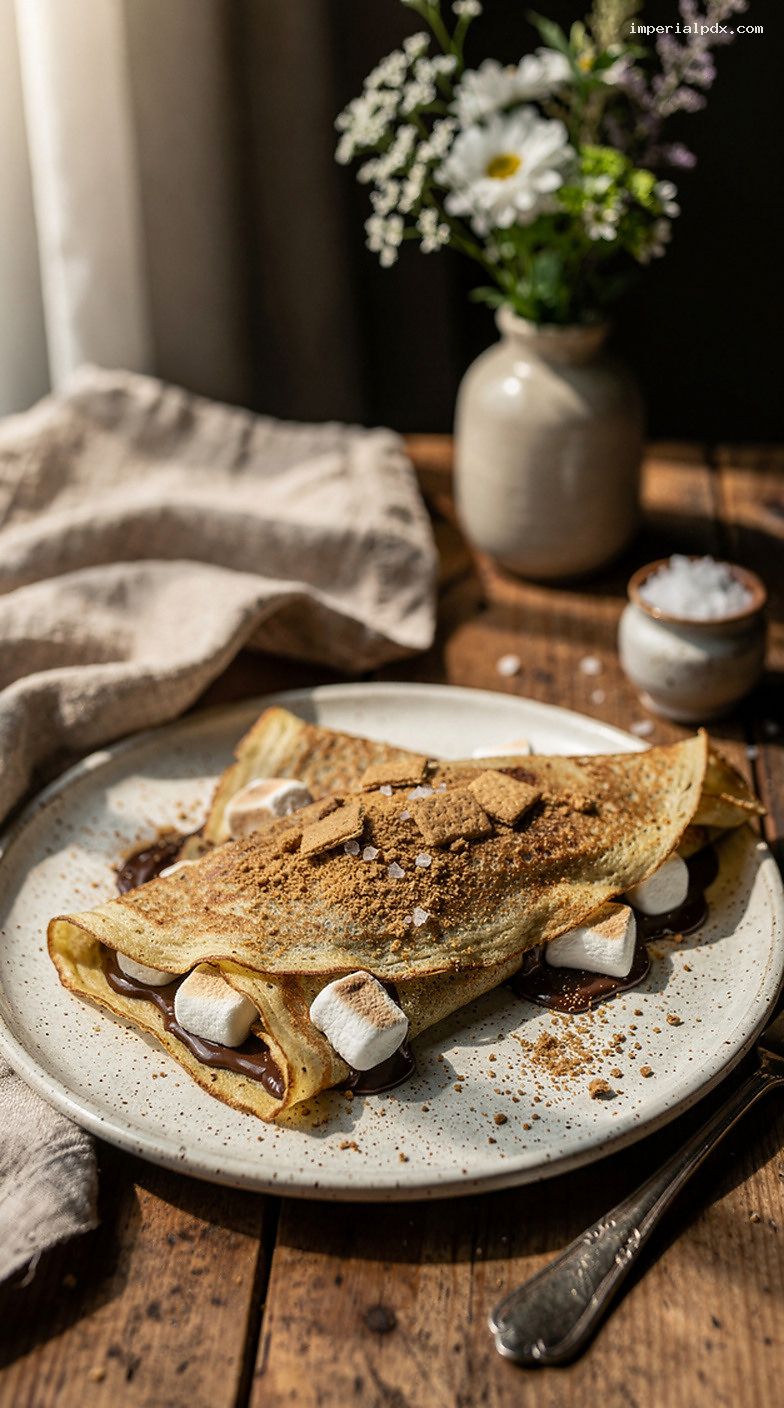 Gooey S’mores Crepes With Nutella and Graham Cracker Crumble – Imperial ...