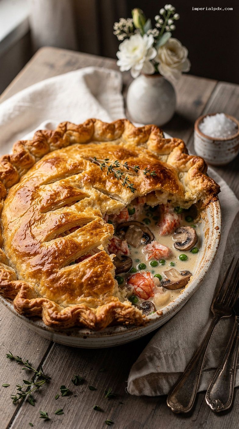 Lobster Pot Pie With Sherry Cream Sauce and Puff Pastry – Imperial Recipes