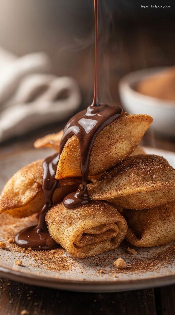Microwave Cinnamon Sugar Churro Bites with Chocolate Drizzle – Imperial ...
