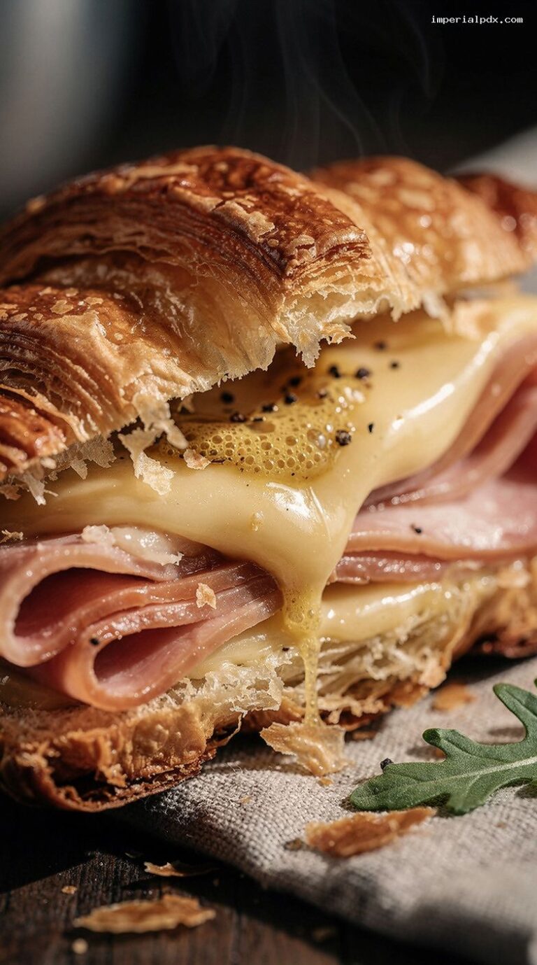 Microwave Ham and Swiss Croissant Melt with Dijon – Imperial Recipes