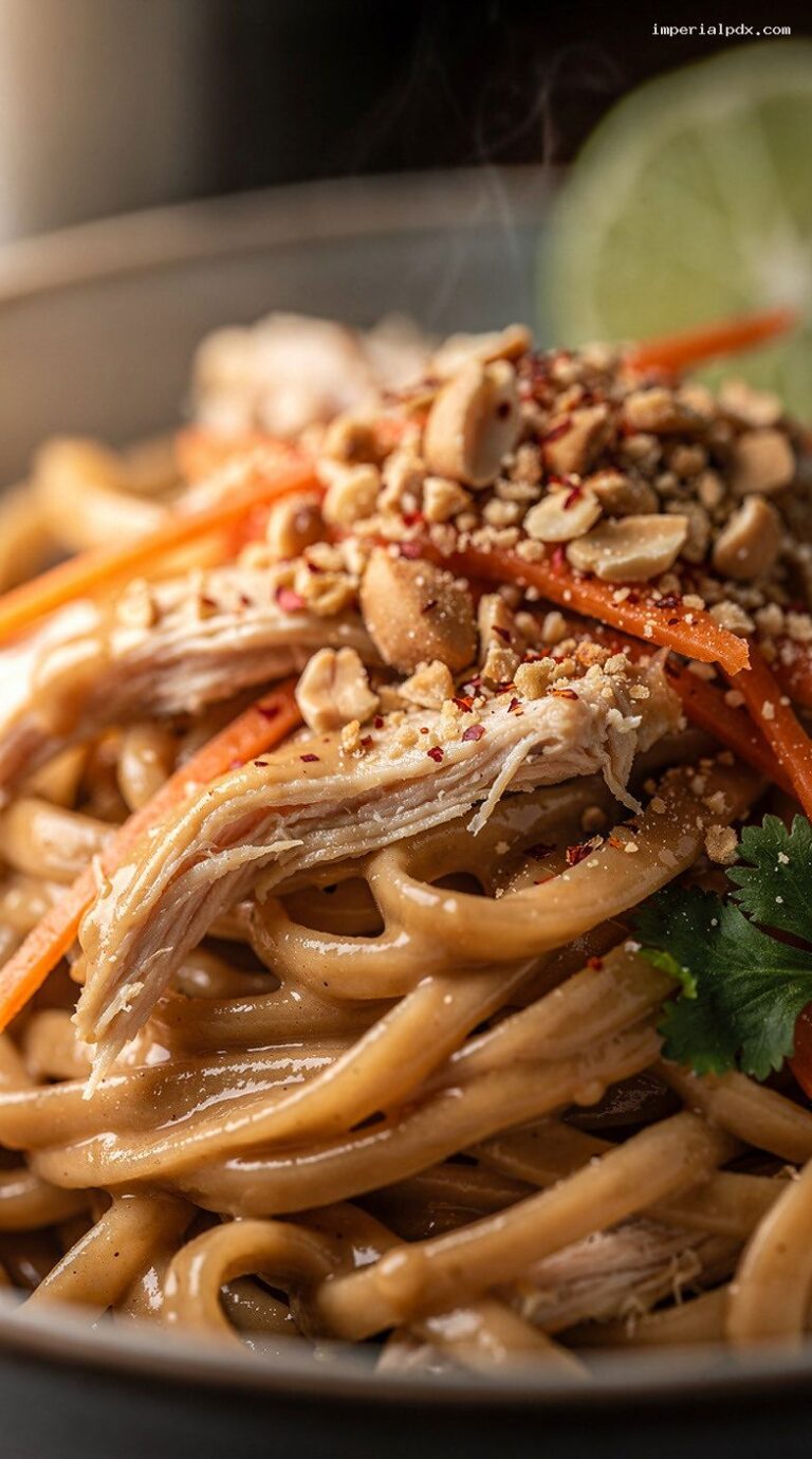 Microwave Peanut Chicken Noodles With Lime and Chili – Imperial Recipes