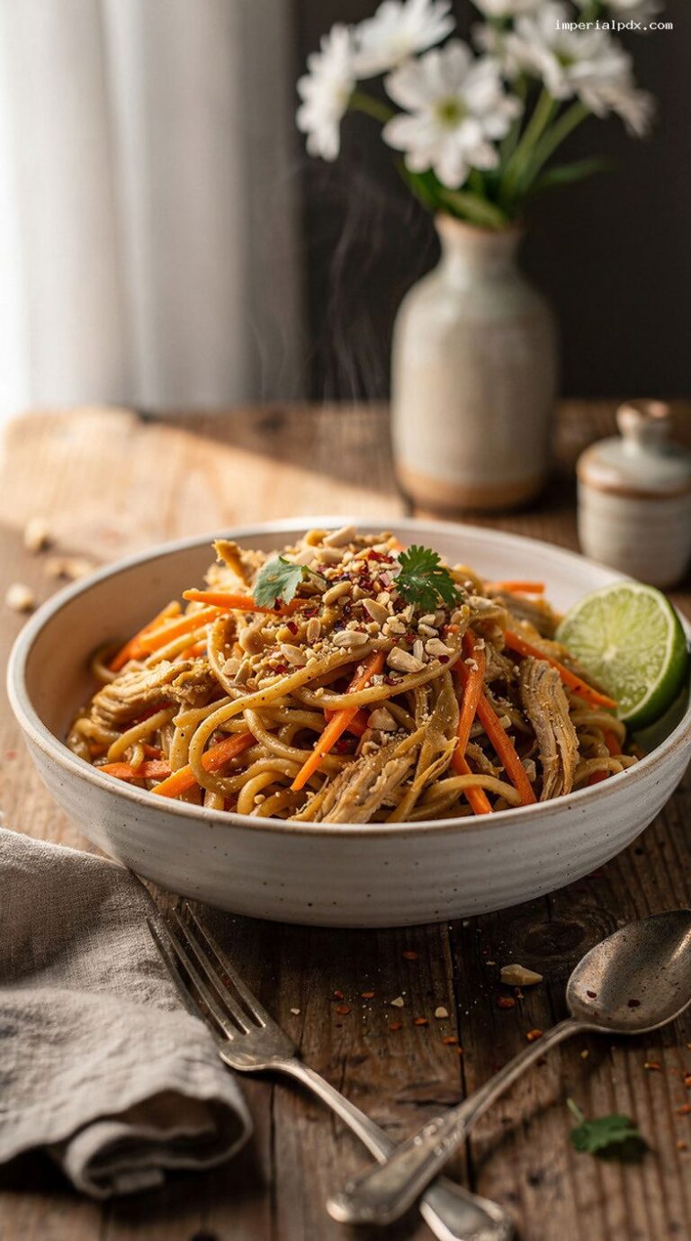 Microwave Peanut Chicken Noodles With Lime and Chili – Imperial Recipes